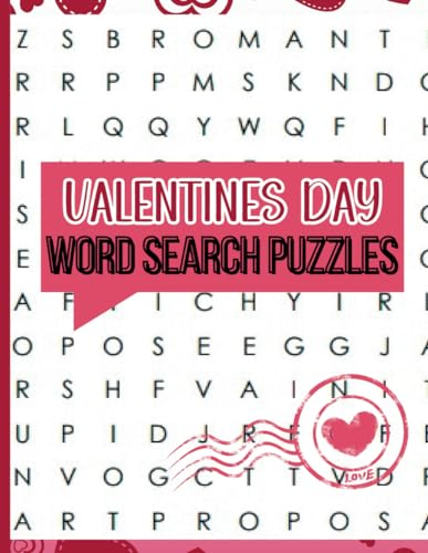 Valentines Day Word Search Puzzles: 30 Valentines Day Word Search ...