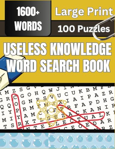 Large Print Useless Knowledge Word Search: Relaxing Word Search, Large ...