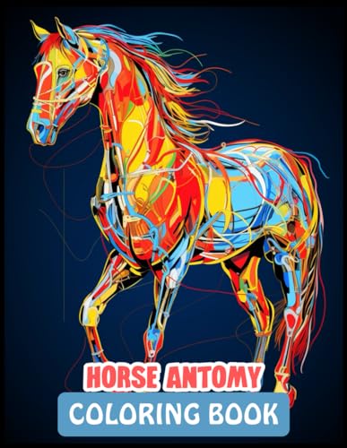 Horse Anatomy Coloring Book: Gift for Veterinary Anatomy Students ...