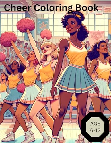 Cheer Coloring Book: Fun coloring book for kids who do cheer by Elijah ...