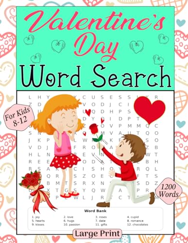 Valentine's Day Word Search For Kids 8-12: Happy valentine's day ...