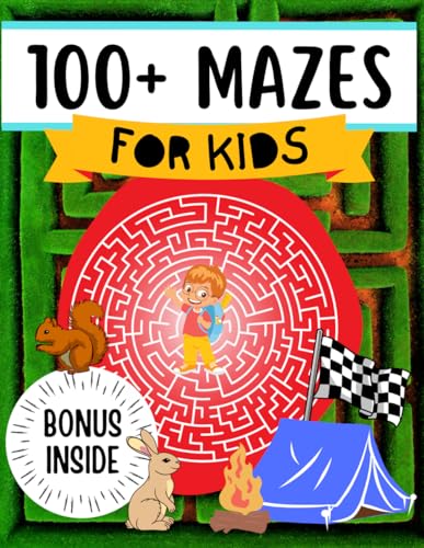 100+ Maze Activity Book for Kids: Fun Activity Book for Children with ...