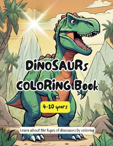 Coloring book: coloring dinosaurs: 8.5×11 inche 29 page by TAYEB MSALEM ...