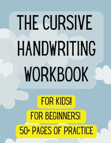 The Cursive Handwriting Workbook: cursive alphabet workbook, cursive ...
