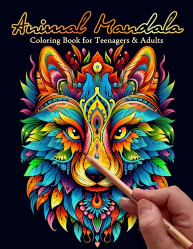 Animal Mandala Coloring Book: Immerse yourself in a world of colors! by ...