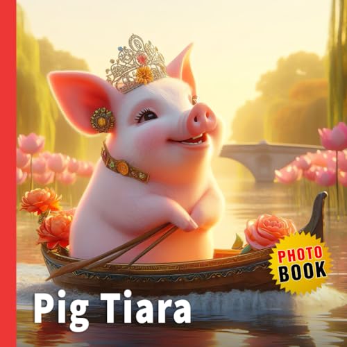 Pig Tiara Photobook: 40+ Amazing Photos Of Pig Tiara, 17" x 8.5" Opened ...