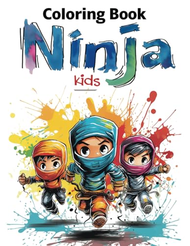 Coloring Book Ninja Kids: Coloring Book for Kids Ages 3-12 by Myth ...