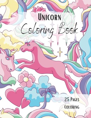 UNICORN COLORING BOOK: Magical Unicorns Coloring Book For Kids 4 to 12 ...