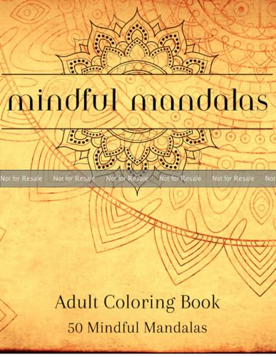 Mindful Mandalas: Relaxing Adult Coloring Book - 50 Simple Mandala ...