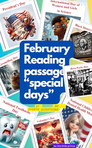 February Reading Comprehension passages-Special Days with 50 Questions ...