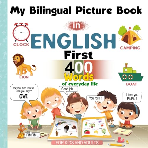 My Bilingual Picture Book English For Kids and adults - First Words of ...