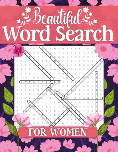 Beautiful Word Search for Women: Large Print Word Search for Adults ...