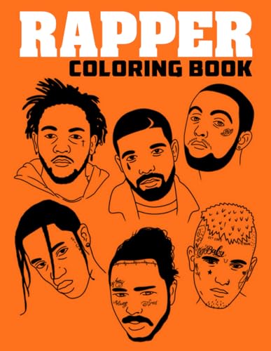 Rapper Coloring Book: Rapper Coloring Pages With Awesome Artistic ...