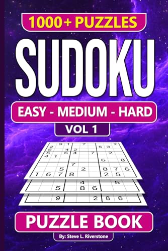Sudoku Puzzle Book: 1000+ Easy - Medium - Hard Level Puzzles With ...
