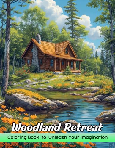Woodland Retreat Coloring Book: Woodland Retreat Coloring Page ...