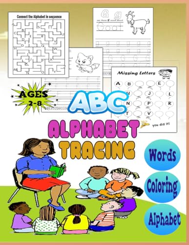 ABC Alphabet Tracing: Coloring Pictures of Animals, Tracing the ...