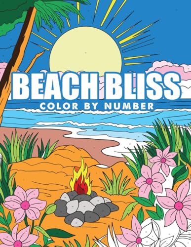 Color by Number Beach Bliss: Immerse in Beachside Serenity, Ideal for ...