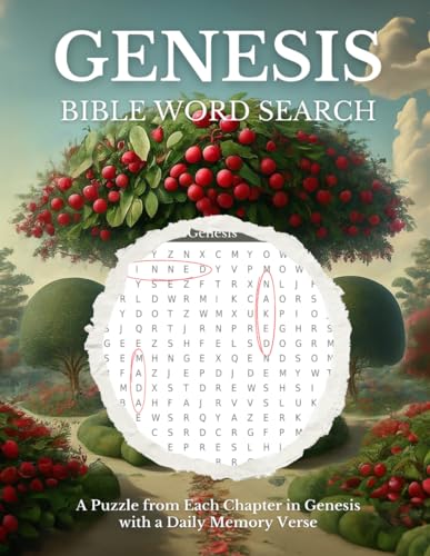 Genesis Bible Word Search: Scripture Word Finder Game by Elizabeth ...