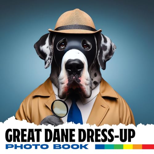 Great Dane Dress-Up Photobook: Funny 40+ Great Dane Dress-Up Colorful ...