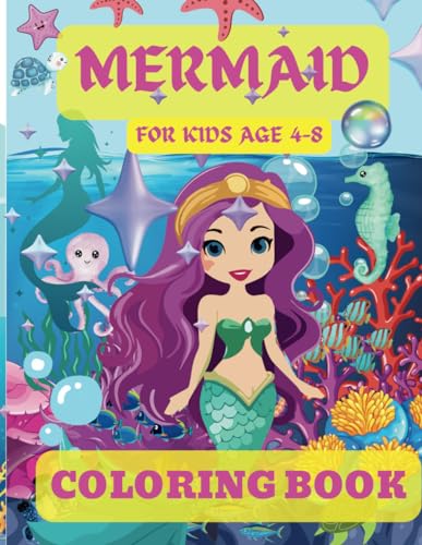 Whimsical Waters: A Mermaid Coloring Adventure: Underwater Wonders and Sea Adventures for ages 4 ...