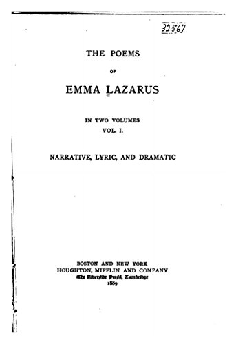 The poems of Emma Lazarus - Vol. I by Emma Lazarus | Goodreads