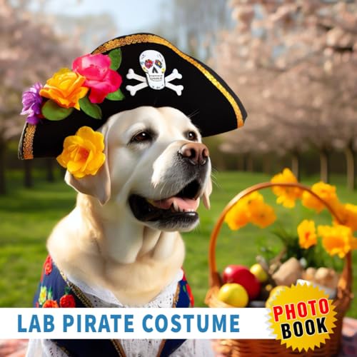 Lab Pirate Costume Photobook: 40+ Colorful Pages With Funny Lab Pirate ...
