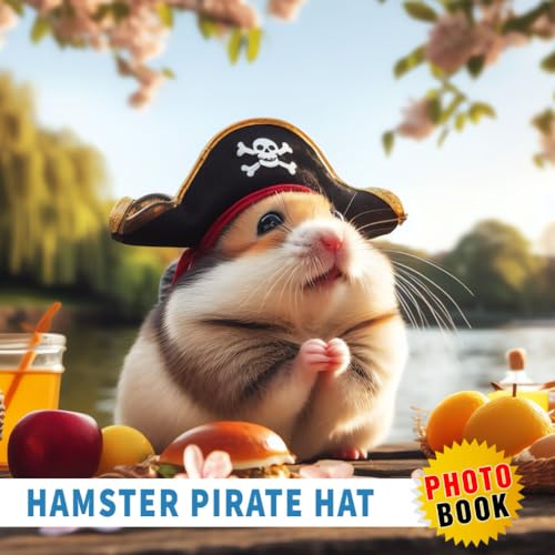 Hamster Pirate Hat Photobook: 40+ Colorful Pages With Funny Hamster ...