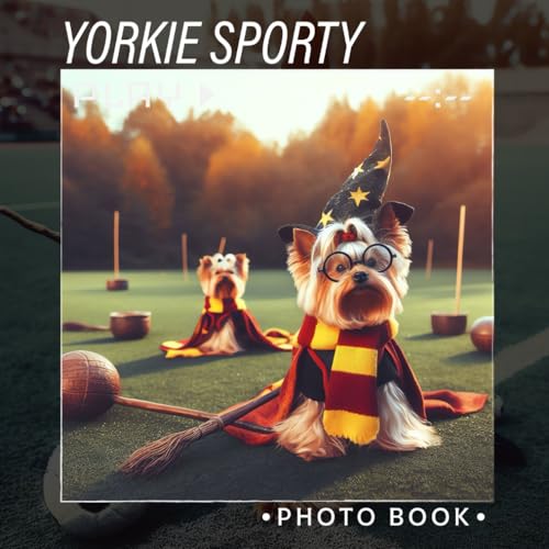 Yorkie Sporty Photobook: 40+ Colorful Pages With Funny Yorkie Sporty ...