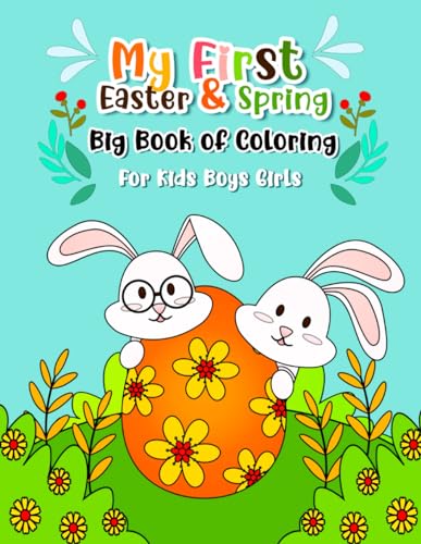 My First Easter&Spring Big Book of Coloring: For Kids Boys Girls, Large ...