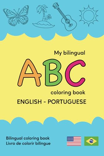 Bilingual ABC coloring book Brazilian Portuguese English: livro de ...