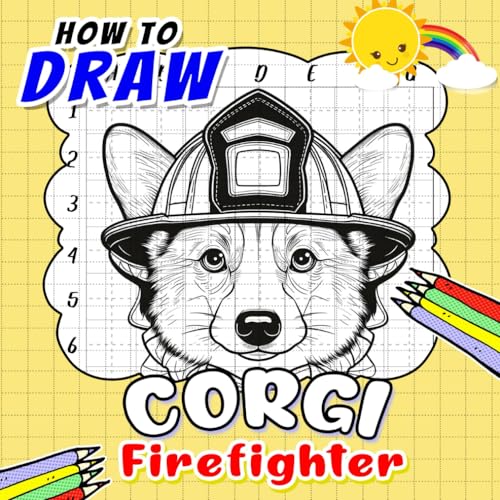 How to Draw Firefighter Corgi: Easy Step-by-Step Guide Drawing Heroic ...