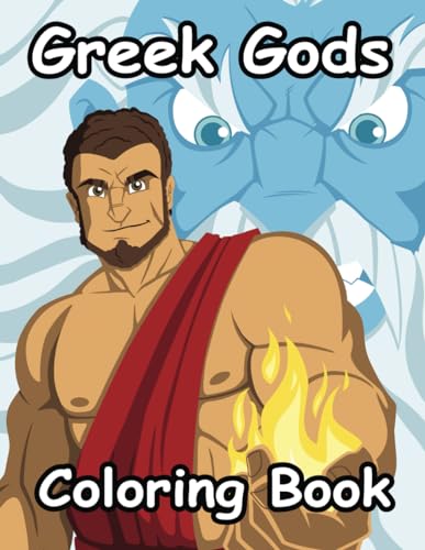 Greek Gods Coloring Book: 45 Illustrations of Ancient Greece Mythology ...
