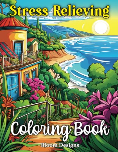 Stress Relieving Coloring Book: Soothing Escape: A Calming Coloring ...