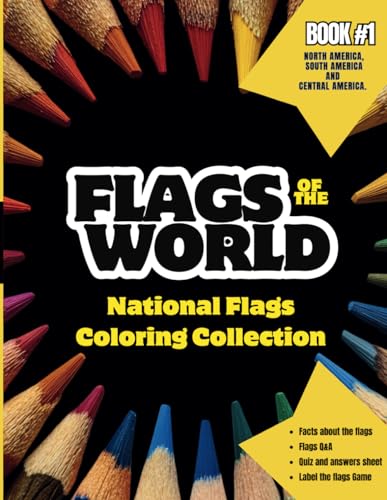 FLAGS OF THE WORLD - NATIONAL FLAGS COLORING COLLECTION with Quiz ...