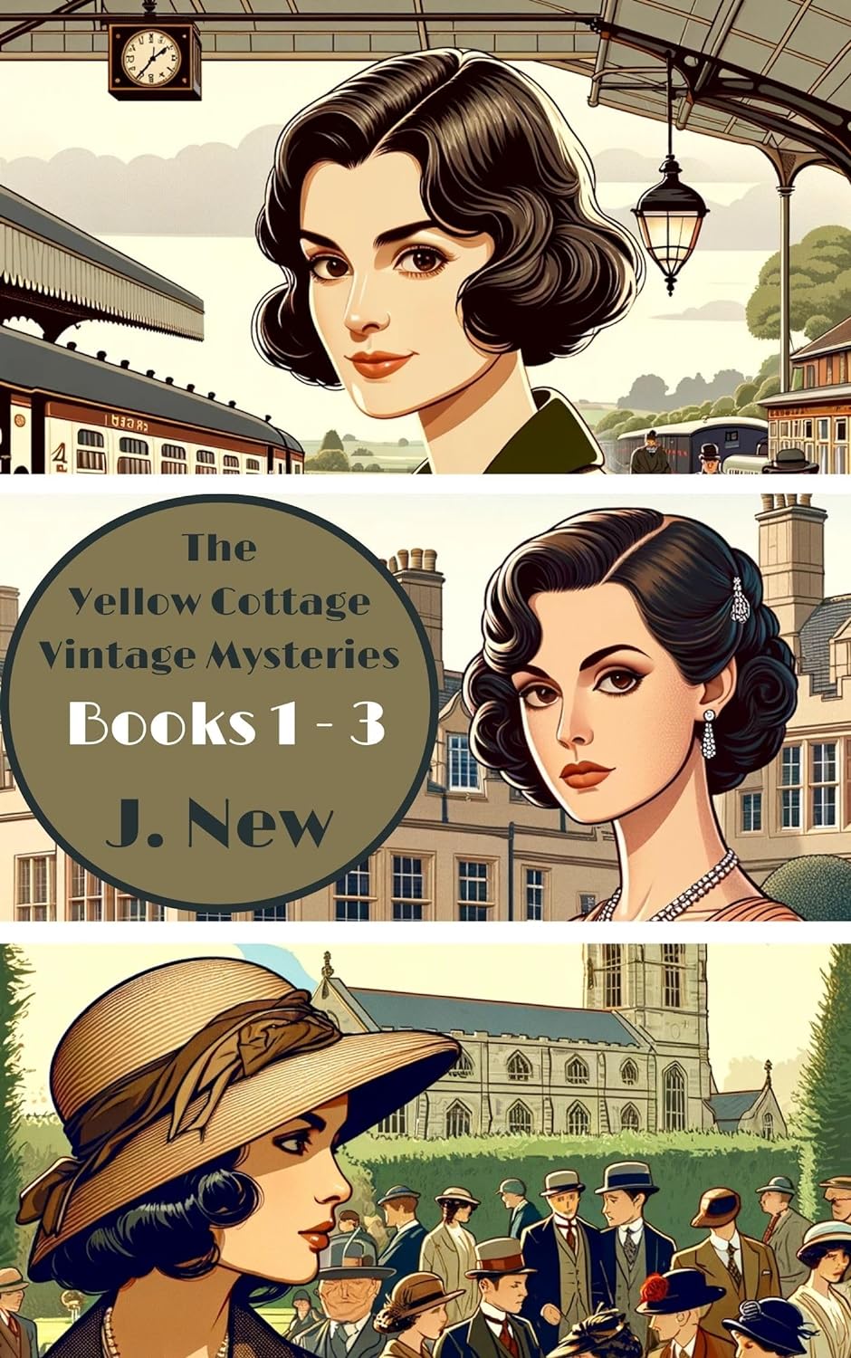 The Yellow Cottage Vintage Mysteries: Books 1 - 3 by J. New | Goodreads