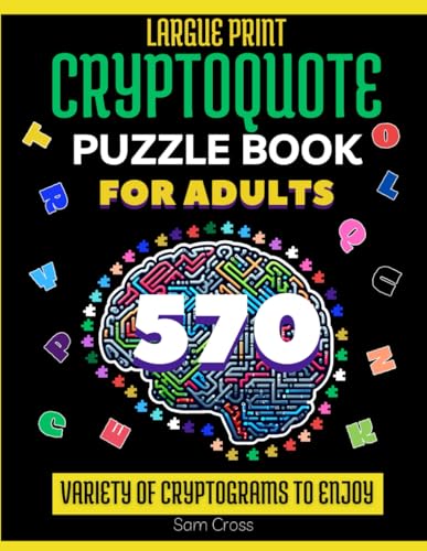 Cryptoquote Puzzle Books: The Ultimate Collection of Large Print ...