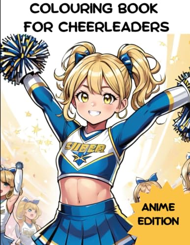 Colouring book for Cheerleaders: Awesome cheerleading colouring book ...