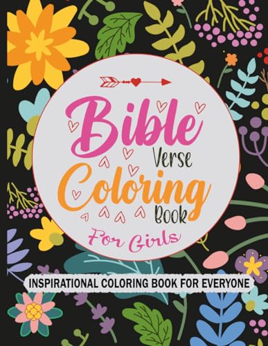 Bible Verse Coloring Book for Girls: 45 Beautiful Designs with ...