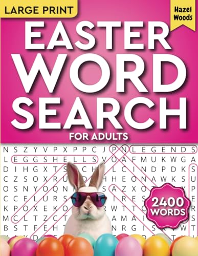 Easter Word Search for Adults Large Print (2400 Words): Celebrate ...