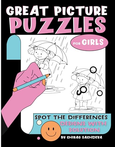 Great Picture Puzzles for Girls: Spot the Differences with Solution by ...