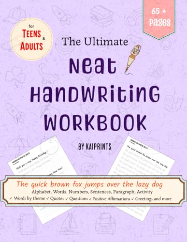The Ultimate Neat Handwriting Workbook for Adults and Teens ...