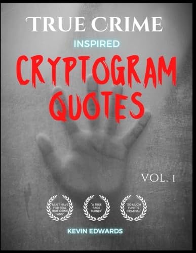 True Crime Inspired Cryptoquotes | Large Print Cryptogram Book of ...