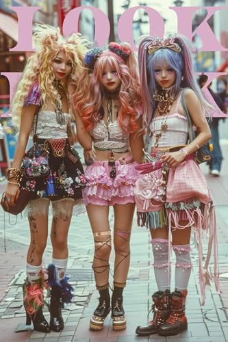 1990s Tokyo Gyaru Fashion AI Portrait Photobook LookBook by KINAPOKON ...