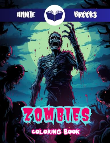Zombies Coloring Book: A collection of terrifying designs for horror ...