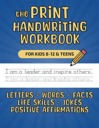 The Print Handwriting Workbook: Improve Your Penmanship with Letter ...