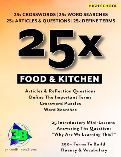 25x: Food & Kitchen: 25 Mini-Lessons To Introduce & Reinforce Important ...
