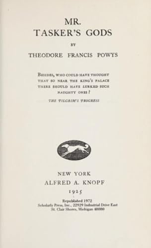Mr. Tasker's Gods by T.F. Powys | Goodreads