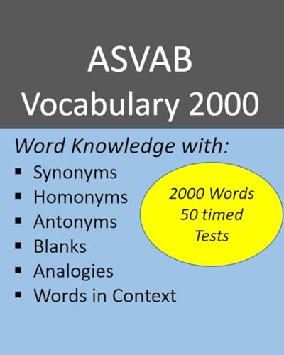 ASVAB Vocabulary 2000 by J Ross | Goodreads