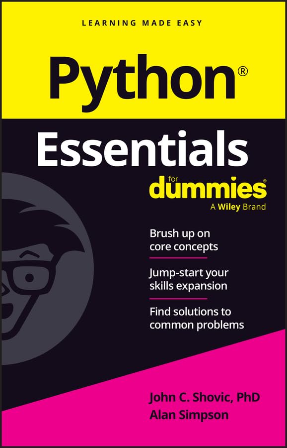 Python Essentials For Dummies by John C. Shovic | Goodreads