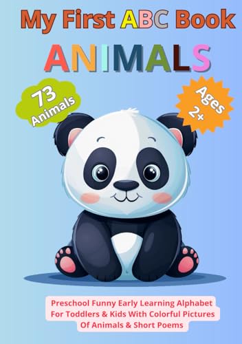 My First ABC Book Animals: Preschool Funny Early Learning Alphabet For ...
